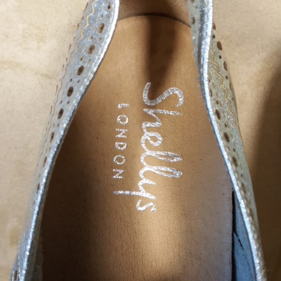 Shellys London | Shoes | Shellys London Metallic Leather Sneakers ...